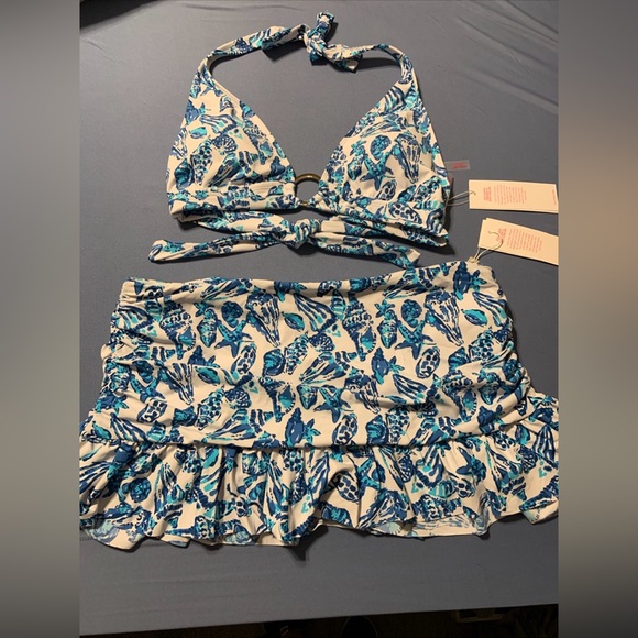 Lilly Pulitzer | Swim | Lilly Pulitzer Ladies Skirt Bikini Set Size 2 ...
